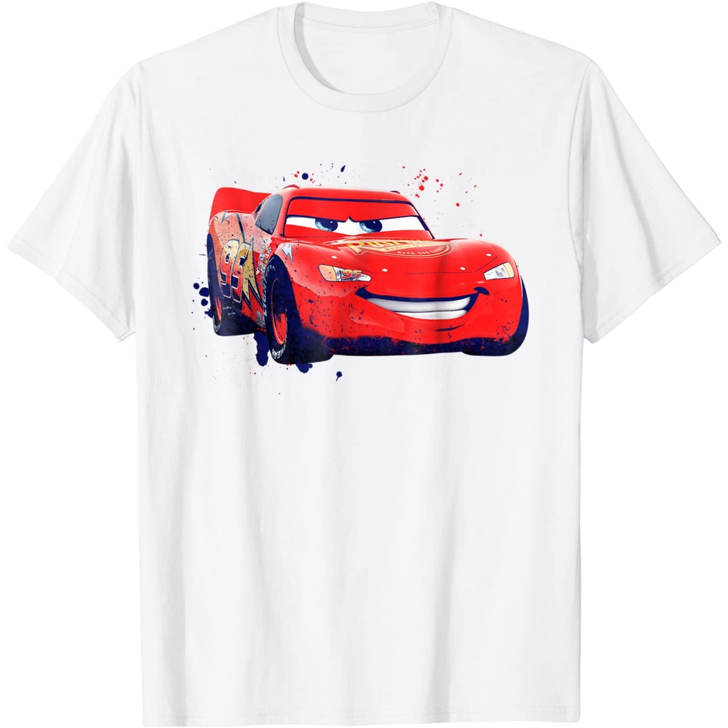Cars Lightning McQueen Paint Drifting Men's and Women's T-shirts ...