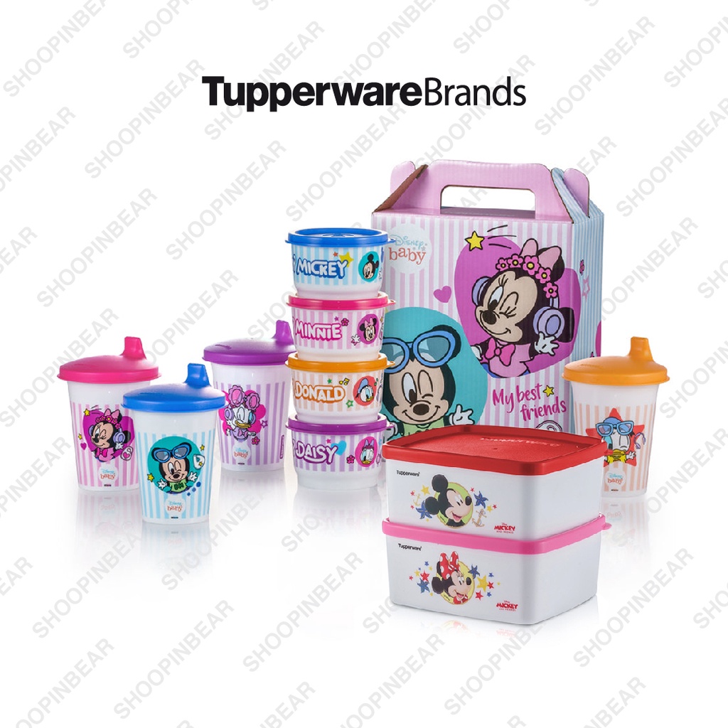💖 BABY GIFTSET 💖 Tupperware Disney Baby Set PWP Mickey & Minnie Snack ...
