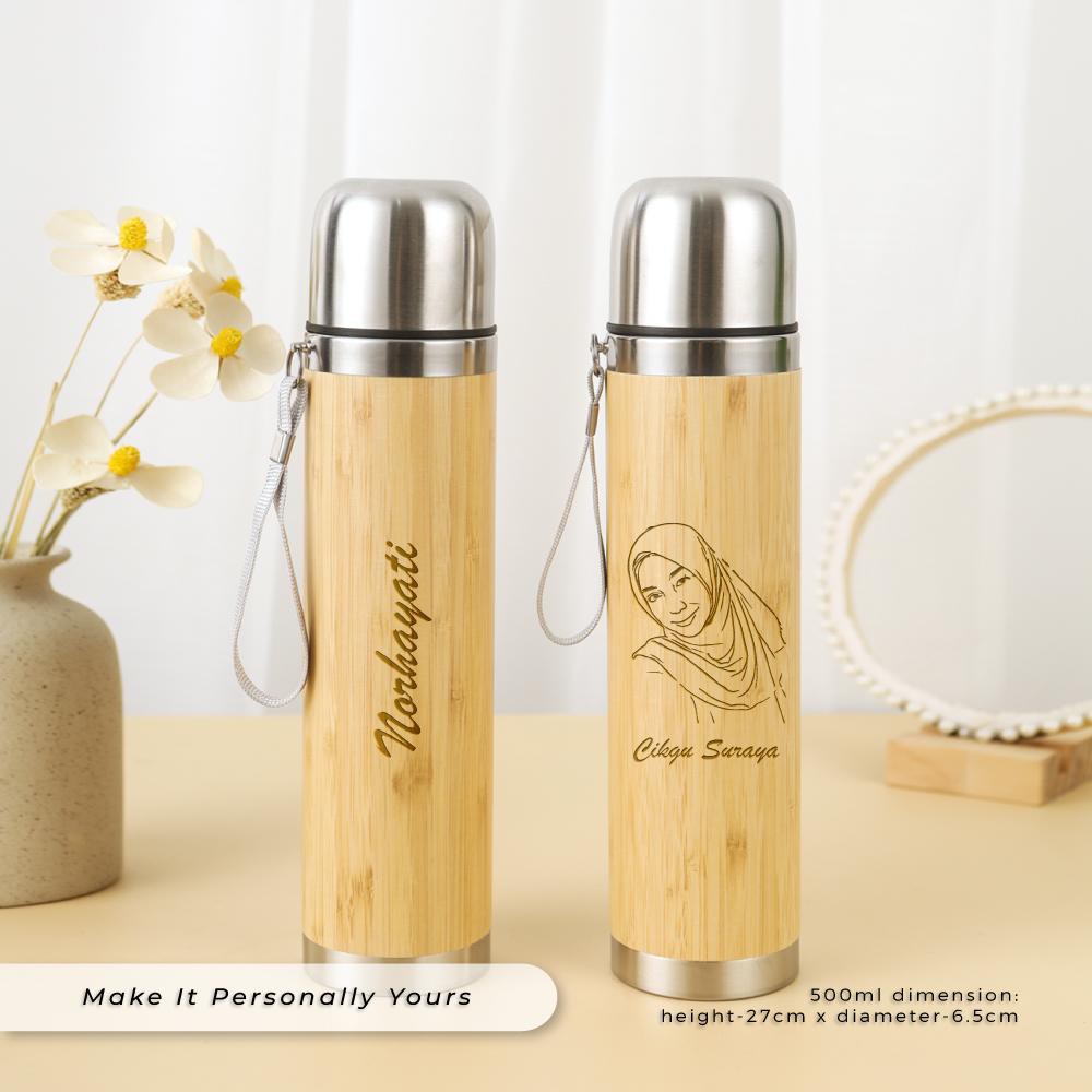 Personalised Thermos Flask/Thermos Bottle/Botol Termos (FREE message ...