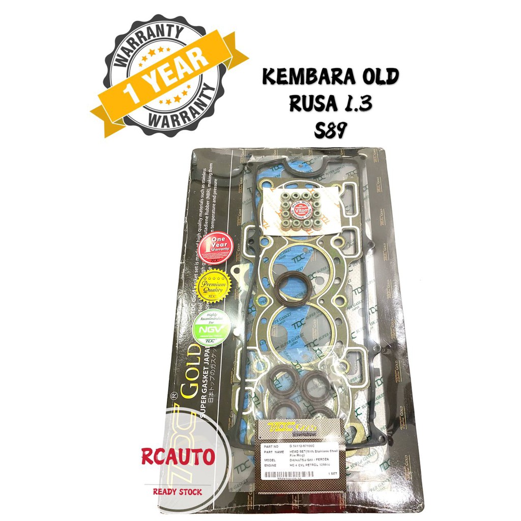 (JAPAN SET) PERODUA RUSA 1.3 S89 KEMBARA OLD ENGINE TOP FULL OVERHAUL ...