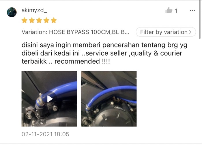 UNIVERSAL BYPASS COOLER PIPE AIR HOSE YAMAHA HONDA SYM Y16ZR Y15ZR LC135 V8 SRL RS150 VF3I ...