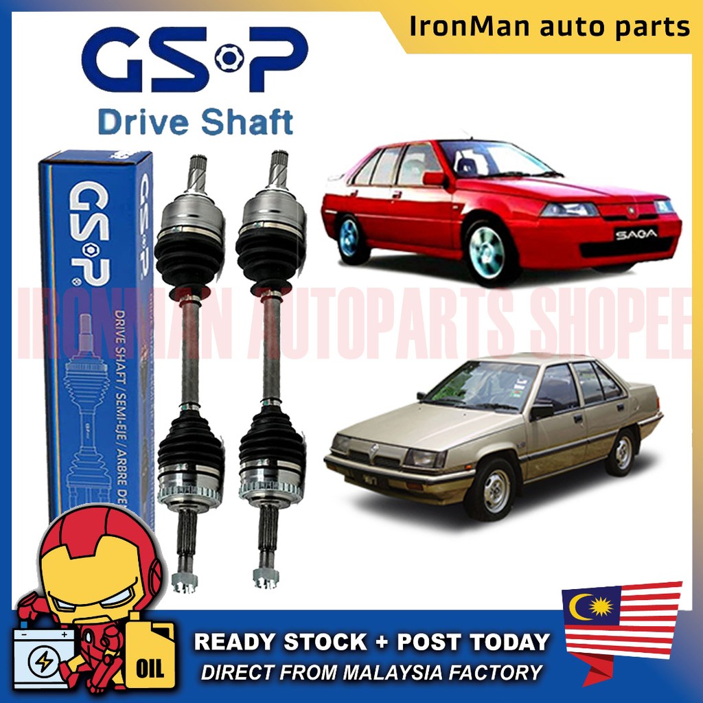 ORIGINAL GSP DRIVE SHAFT PROTON SAGA ISWARA SUSPENSION SHAFT LEFT RIGHT ...