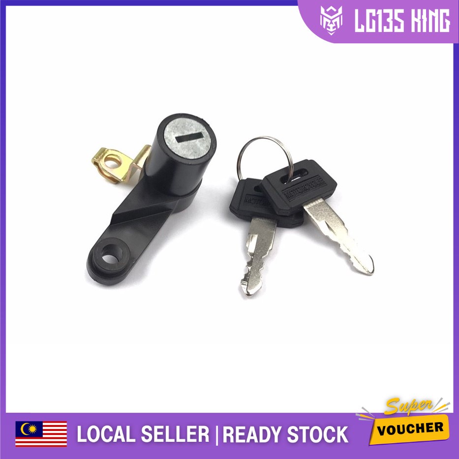 [ 2 KEY ] YAMAHA 135LC LC135 LC 135 V1 LC V1 SEAT LOCK KUNCI SET TEMPAT ...