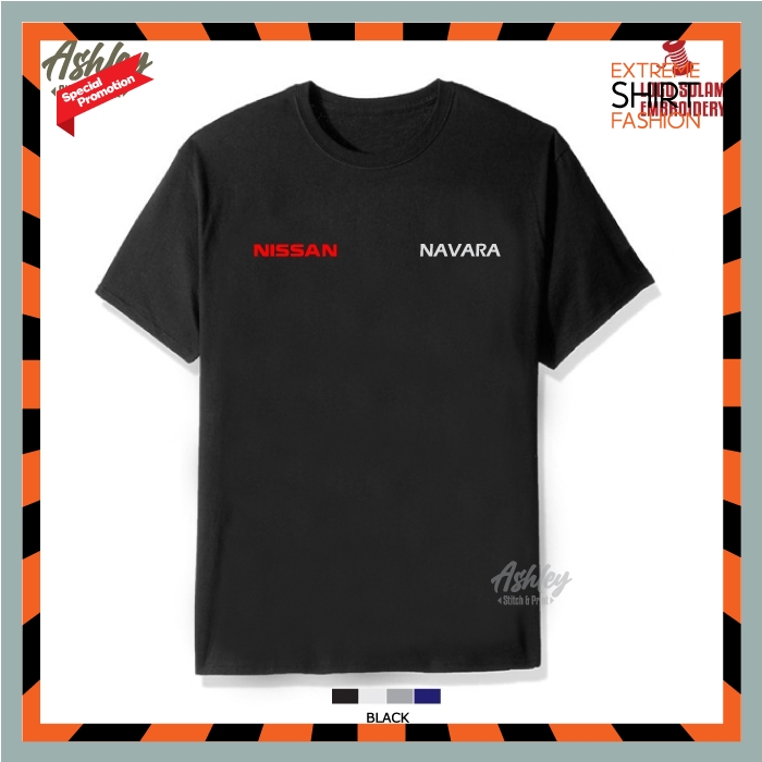 T Shirt Sulam Nissan Navara Pick-Up Truck Turbo Diesel AWD Off-Road ...