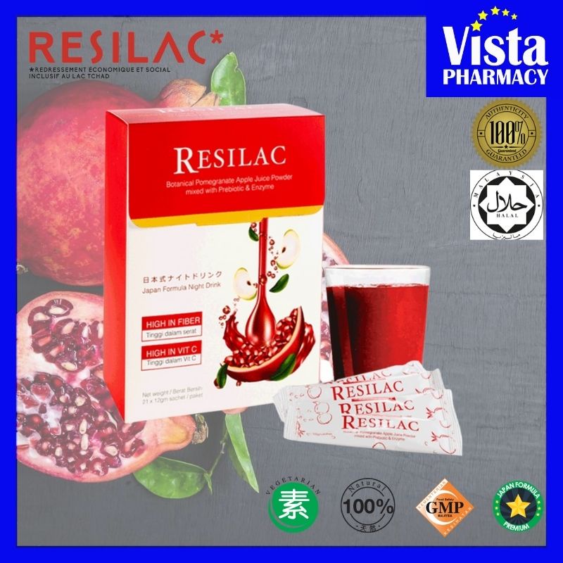 [Exp: 01/2027] Resilac Botanical Pomegranate Apple Juice Powder mixed ...
