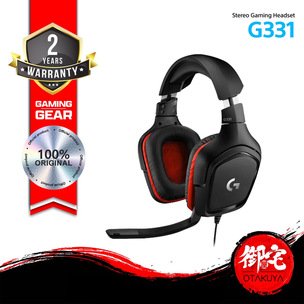 Logitech G331 Stereo Gaming Headset Audio Drivers, Rotating Leatherette Ear Cups (50mm) | Shopee ...