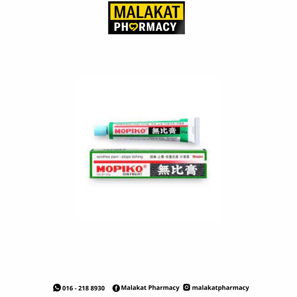 Mopiko Ointment 20g (soothes pain, stops itching) | Shopee Malaysia