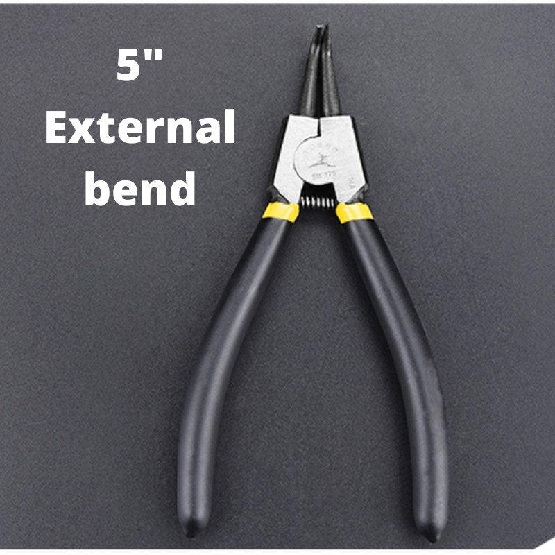 (Random Color) 5'' 7'' inch Circlip Plier Straight Bend Internal ...