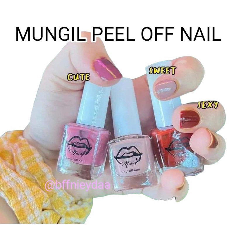 MUNGIL PEEL OFF NAIL INAI PAKAI BUANG | Shopee Malaysia