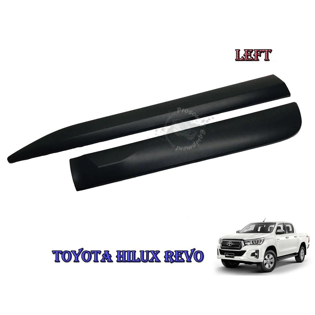 TOYOTA HILUX REVO BODY CLADDING - MATT BLACK | Shopee Malaysia