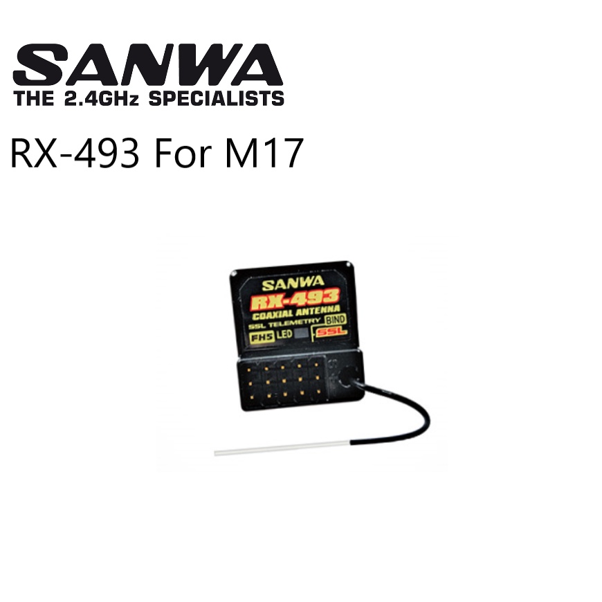 Sanwa M17 RX-493 4 Channel 2.4GHz FHSS5 Spread Spectrum System Receiver | Shopee Malaysia