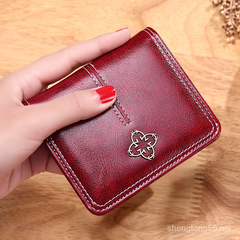 New Women's Short Wallet Retro Coin Purse Thin Wallet Card holer ...