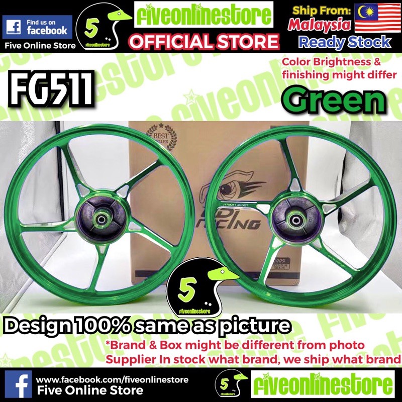 FG505 Racing Sport Rims SP505 Rim 1.4/1.6 FG511 SKK ENKEI LC135 Y15 Y16 Y15ZR 125ZR EX5 WAVE ...