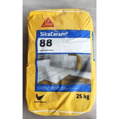 SIKA CEREAM 88 Tile Adhesive / Cement Gum - 620g | Shopee Malaysia
