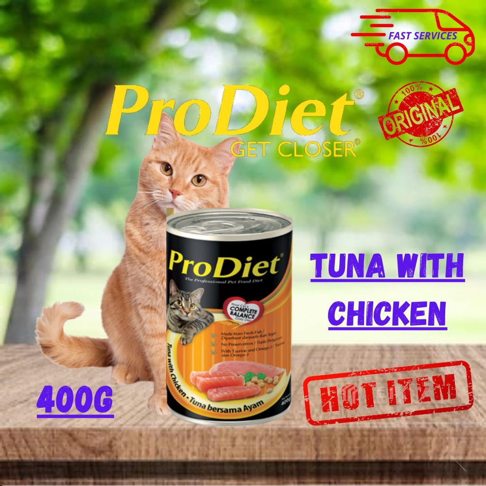 (READY STOCK) PRODIET Tuna With Chicken Canned 400g (Tuna Dengan Ayam ...