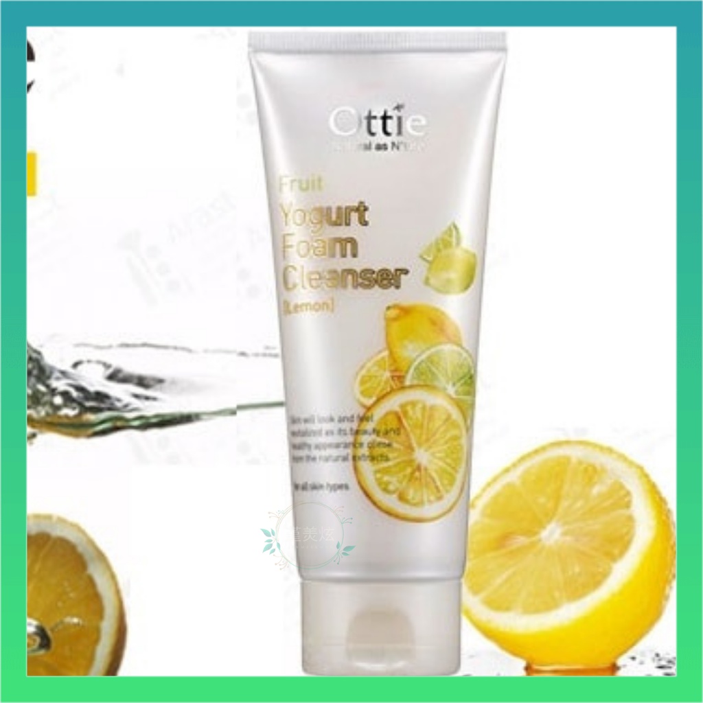 OTTIE Lemon Fruits Yogurt Foam Cleanser 150ml | Shopee Malaysia