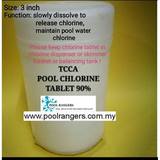 Chlorine Tablet/ Klorin tablet TCCA 90% swimming pool | Shopee Malaysia