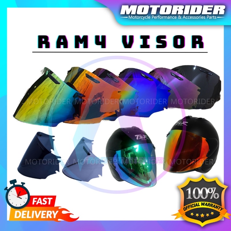 TSR Grachaw Ram4 Helmet Visor | Shopee Malaysia