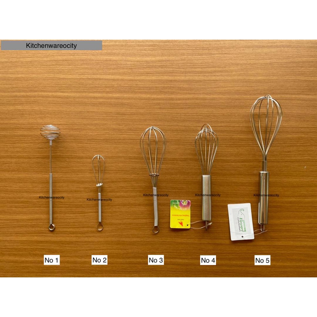 Stainless Steel Whisk / Small Whisk / Bakery Whisk / Normal Whisk / Pemukul Telur / Pengacau ...