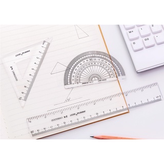 🇲🇾 Ready Stock Muji Style Transparent Ruler 15cm Simple Ruler Scale Set ...