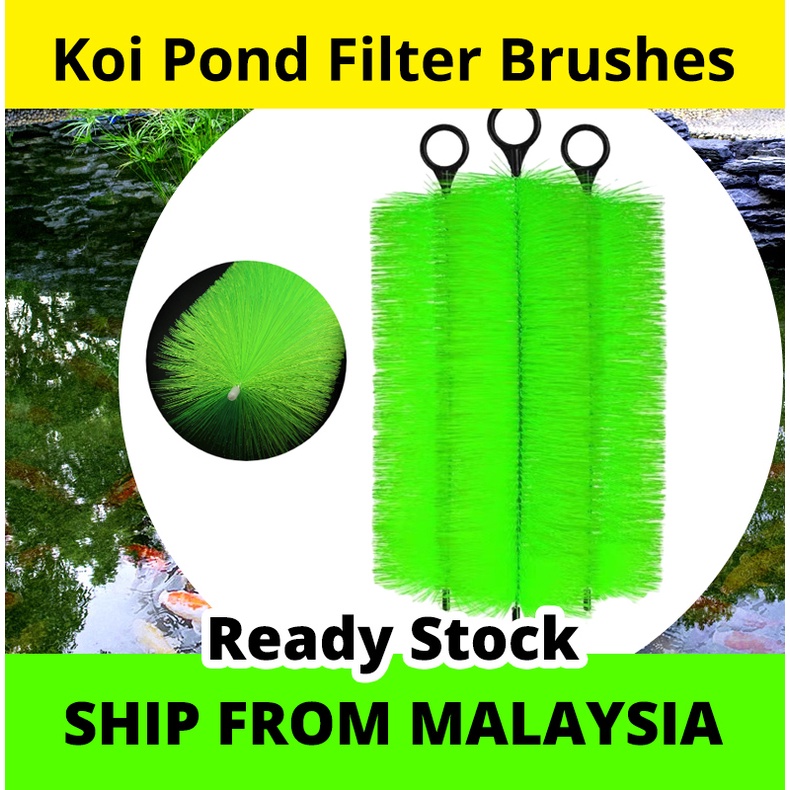 Koi Pond Filter Brushes Koi Fishes Aquarium Filteration Brushes 锦鲤池过滤毛刷 ...