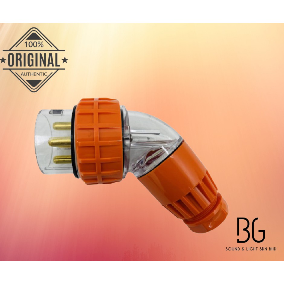 BTG 56PA532 32A 5 PIN 4pin IP66 WEATHERPROOF ANGLE PLUG | Shopee Malaysia