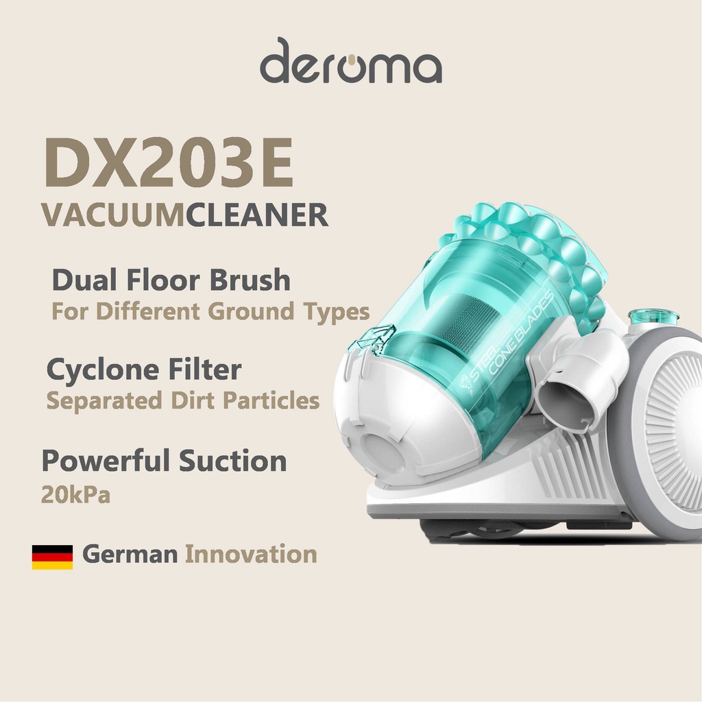 Deroma Deerma DX203E Cyclone Vacuum | Shopee Malaysia