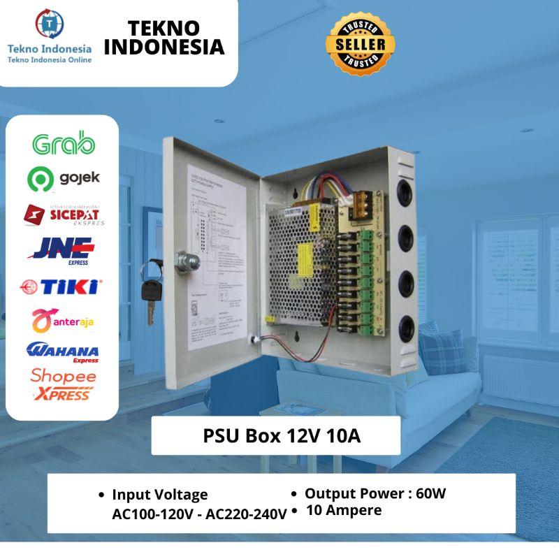 Cctv Power Supply Box 12Volt 10Ampere PSU Box 12V 10A | Shopee Malaysia
