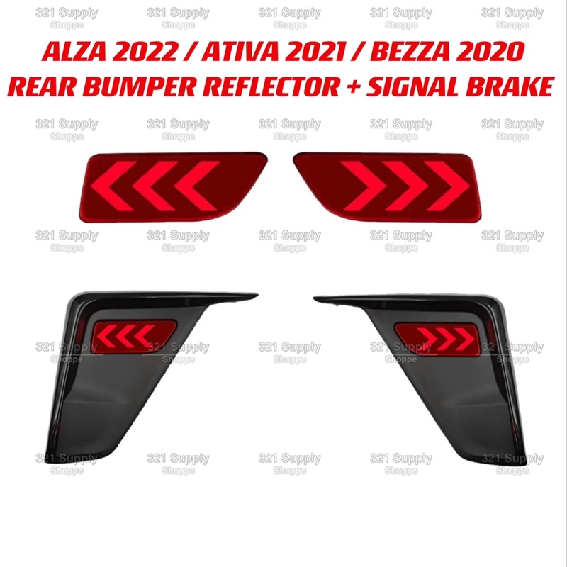 PERODUA ALZA 2022 / ATIVA 2021 / BEZZA 2020 Rear Bumper Reflector ...
