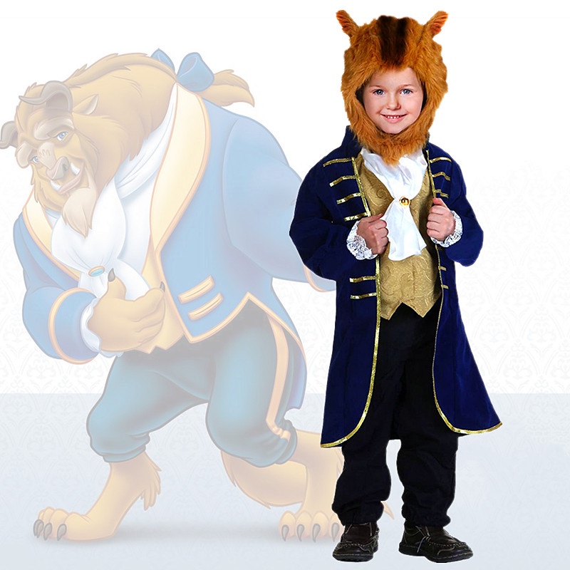 Anime Beauty and The Beast Child Halloween Cosplay CostumeThe Beast ...