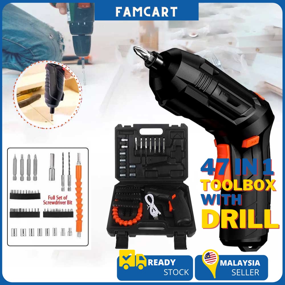 🔥Ready Stock🔥Proocam Cordless Wireless Screwdriver Drill Electric Drill ...