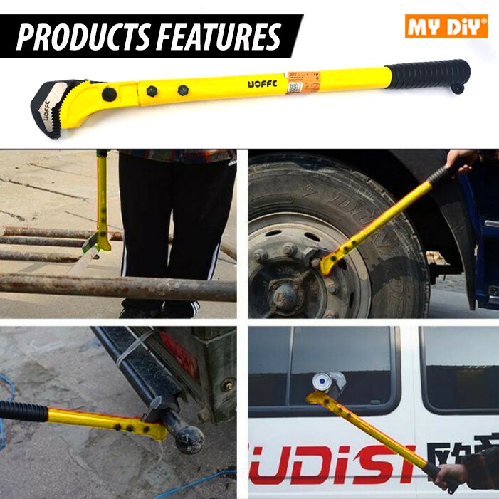 MYDIYHOMEDEPOT - Heavy Duty Ratchet Quick Wrench Rebar Pipe Wrench ...