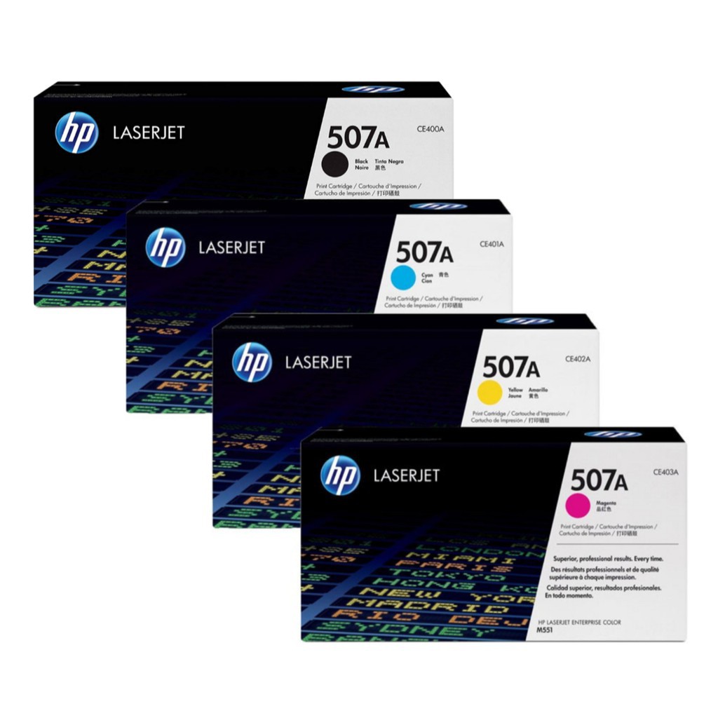Hp Genuine Cartridge (507A) CE400A CE400X Black , CE401A Cyan , CE402A ...