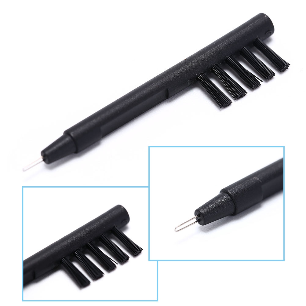 2pcs Mini Cleaning Brush With Loop and Magnet ABS Nylon Material Ear ...