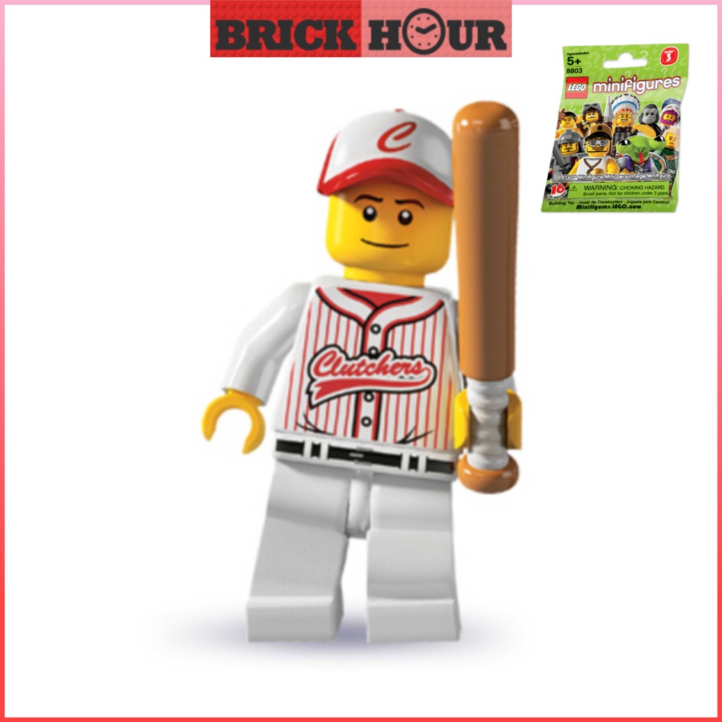 8803 -16 LEGO Minifigure Series 3 - Baseball Player (MISP) | Shopee ...