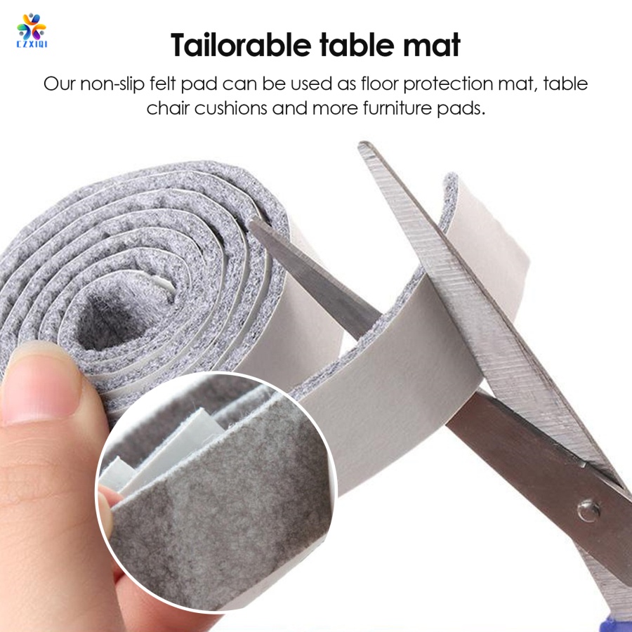 【CZXIQI】39.37 Inch Long Self Adhesive Adhesive Felt Table Chair ...