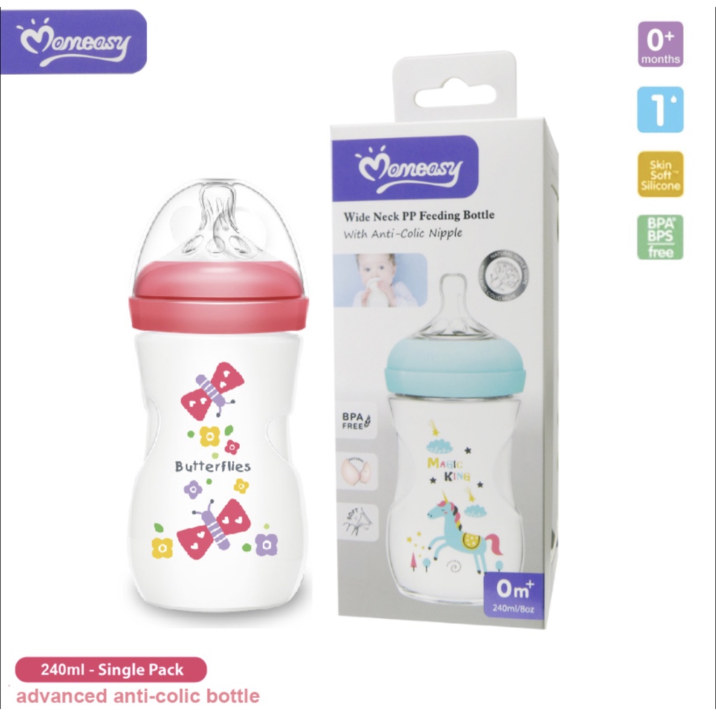 Momeasy wide neck Momeasy wide neck avent PP bottle botol susu anti ...