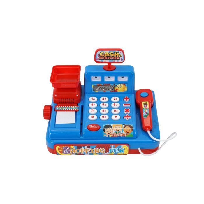 KIDY Mainan Cashier Pretend Play Set Cash Register Toy Cashier Machine ...
