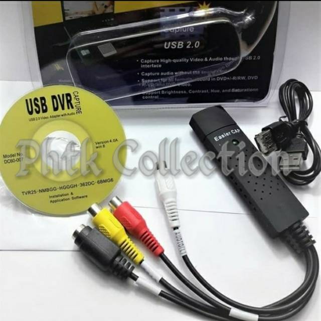 Usb DVR 1 Channel Converter to AV 2.0 3RCA Female | Shopee Malaysia