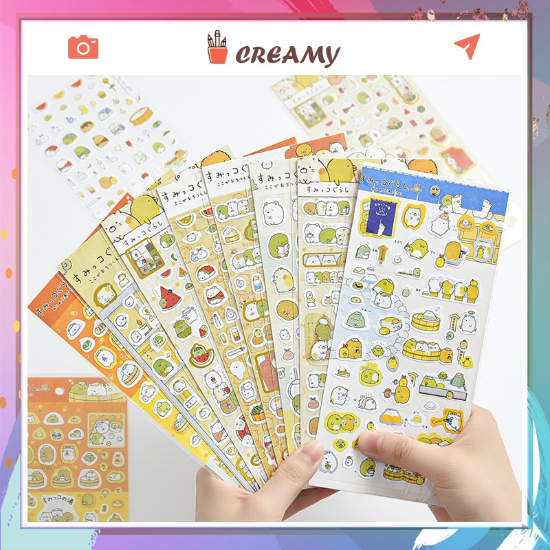 Cute stickers with animal motifs, cute cartoon stickers to decorate ...