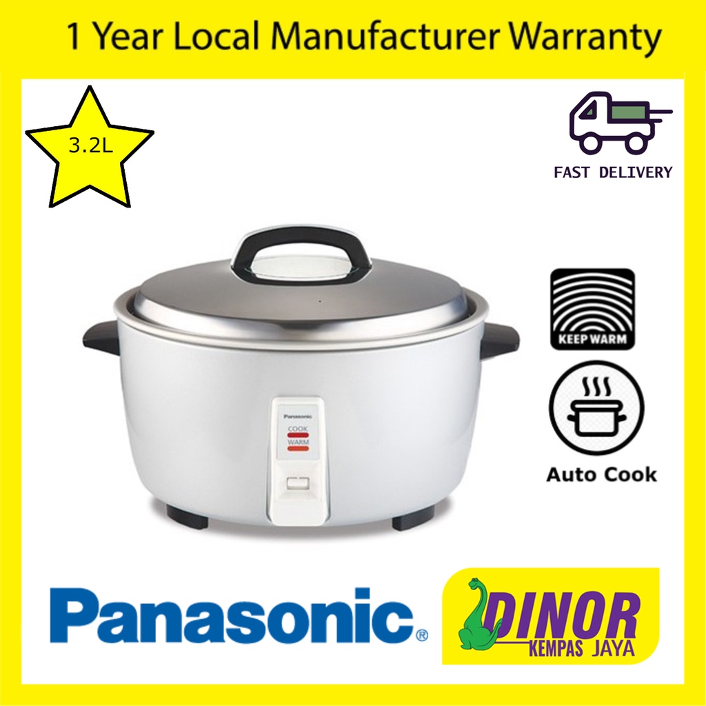 Panasonic 3.2L Conventional Rice Cooker SR-GA321 / SR-GA321 (LSKN,WSKN ...