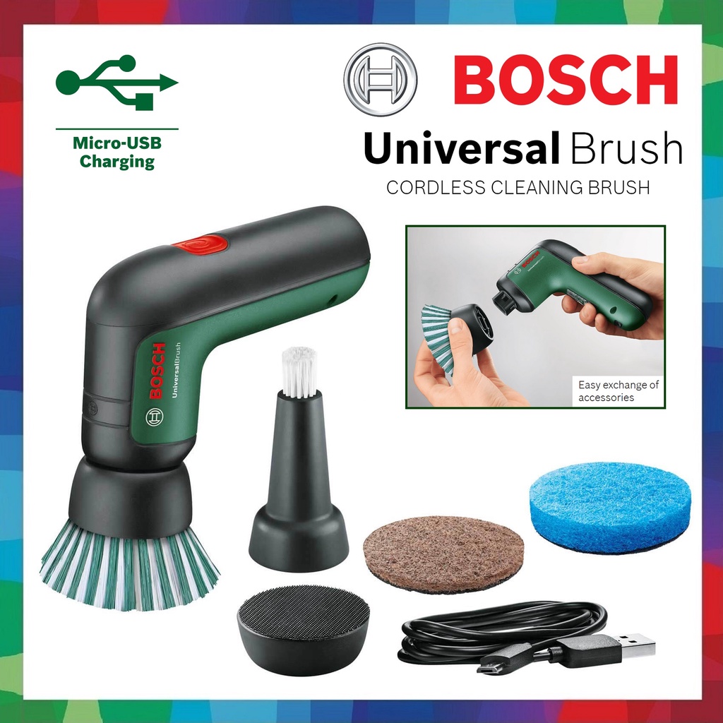 Bosch 3.6v Cordless Universal Brush / USB Electric Cleaning Brush ...