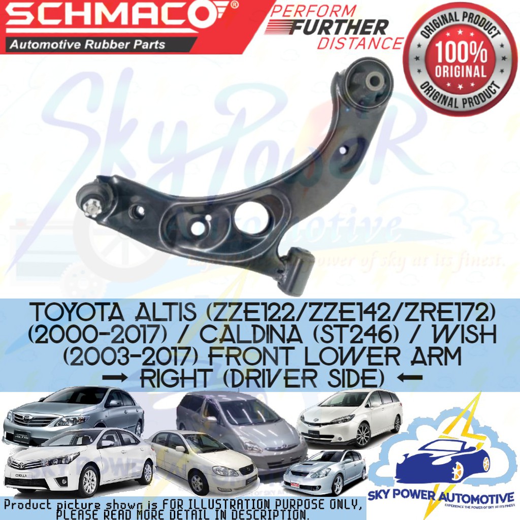 TOYOTA ALTIS(ZZE121/122/ZZE141/142/ZRE172)/CALDINA/WISH (ZNE10/ANE11 ...