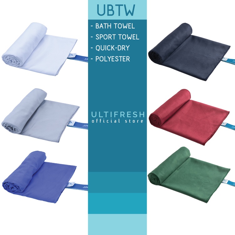 ULTIFRESH Best Anti Bacteria Microfiber Sport Towel / Quick Dry Bath ...