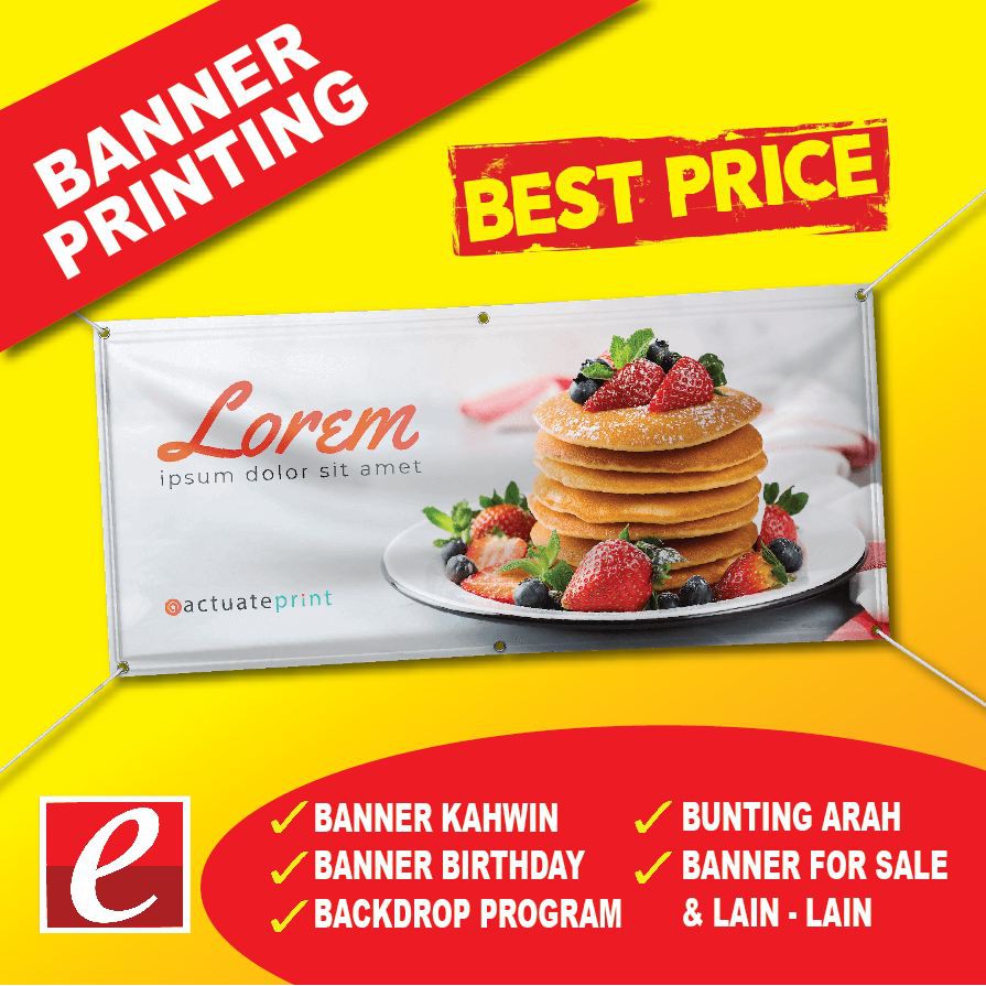 BANNER MELINTANG / KAIN RENTANG (EYELET/POCKET) | Shopee Malaysia