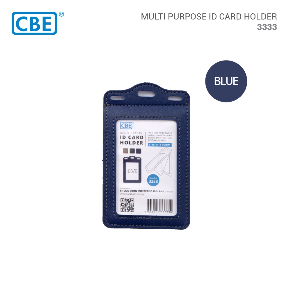 CBE 3333 Multi Purpose 3-Layer ID Card Holder | Name Tag | 54 x 90MM ...