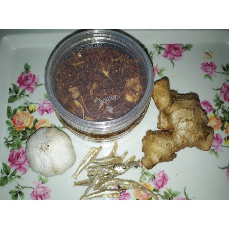 Serunding Berpantang Halia+crispy Garlic+Ikan Bilis | Shopee Malaysia