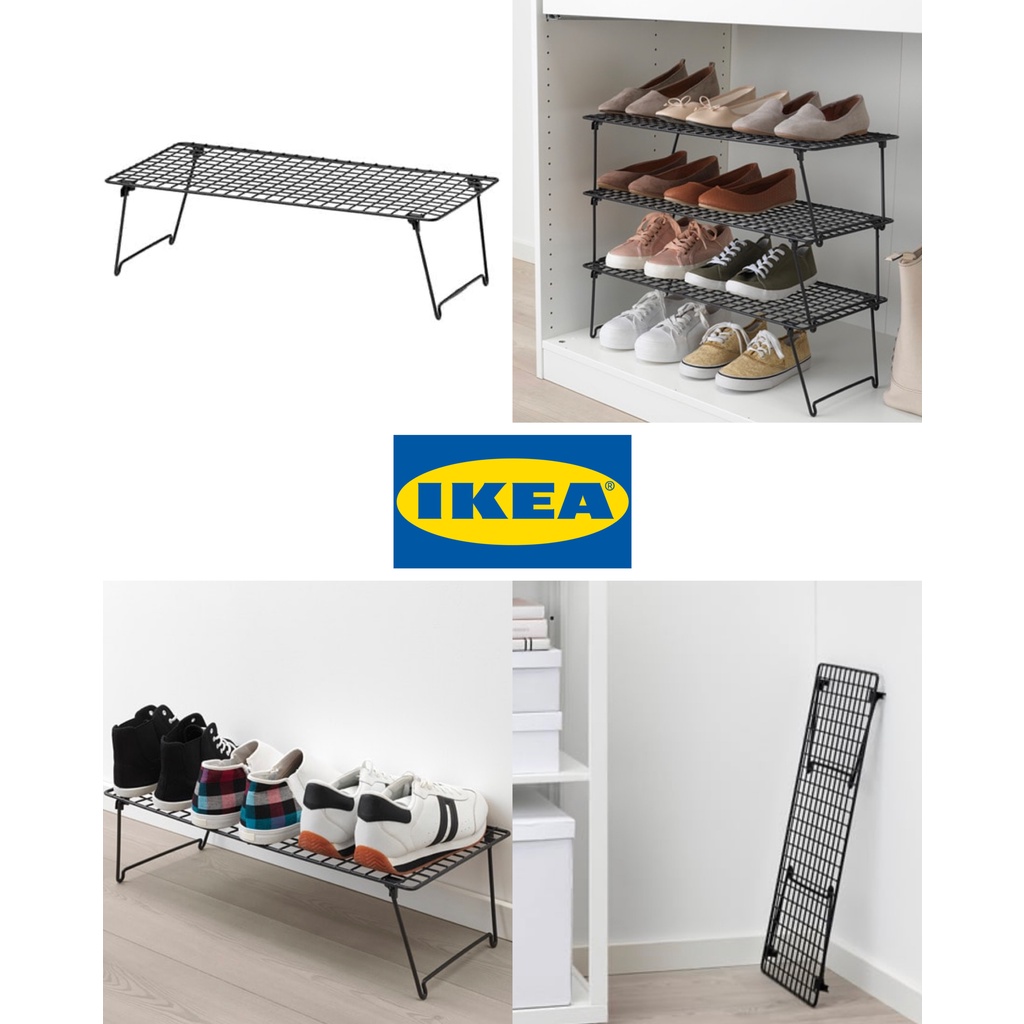 [READY STOCK] IKEA GREJIG FOLDABLE SHOE RACK STACKABLE RAK KASUT BOLEH ...