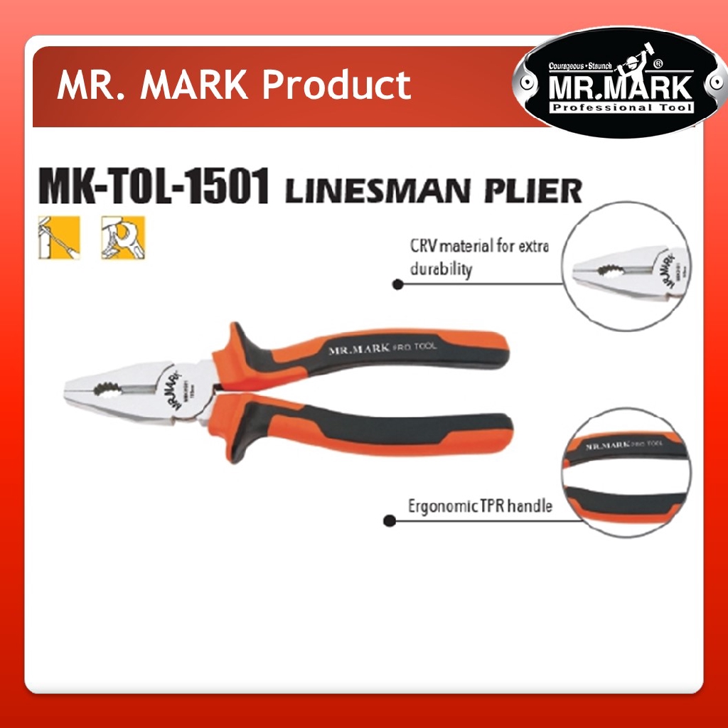 MK-TOL-1501 MR MARK LINESMAN PLIER | Shopee Malaysia