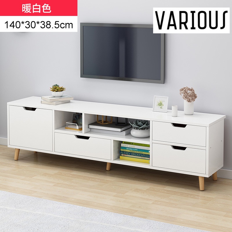 (READY STOCK) TV Cabinet TV Rack Simple Modern Easy Solid Wood Board ...